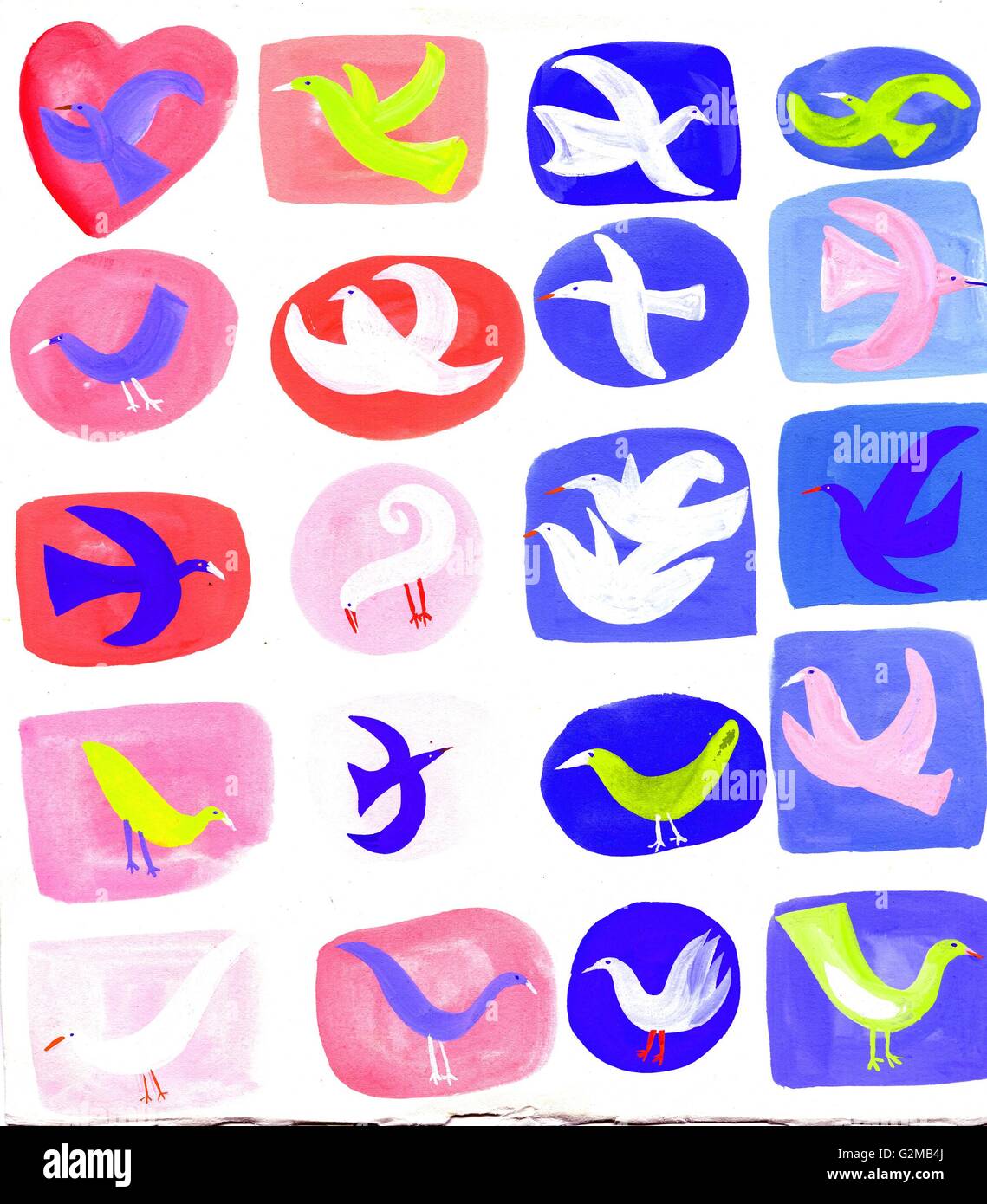 Colored birds hi-res stock photography and images - Alamy