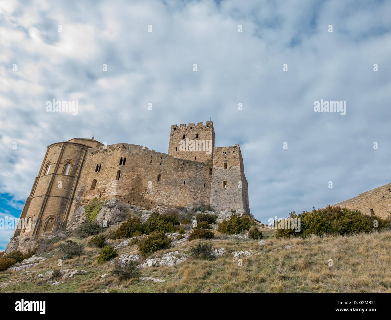 Loarre Castle in Huesca, Spain Stock Photo - Alamy
