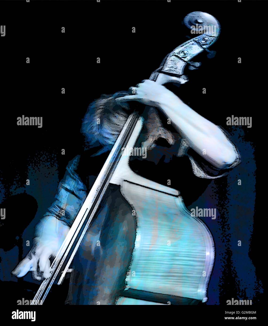 Man playing double bass hi-res stock photography and images - Alamy