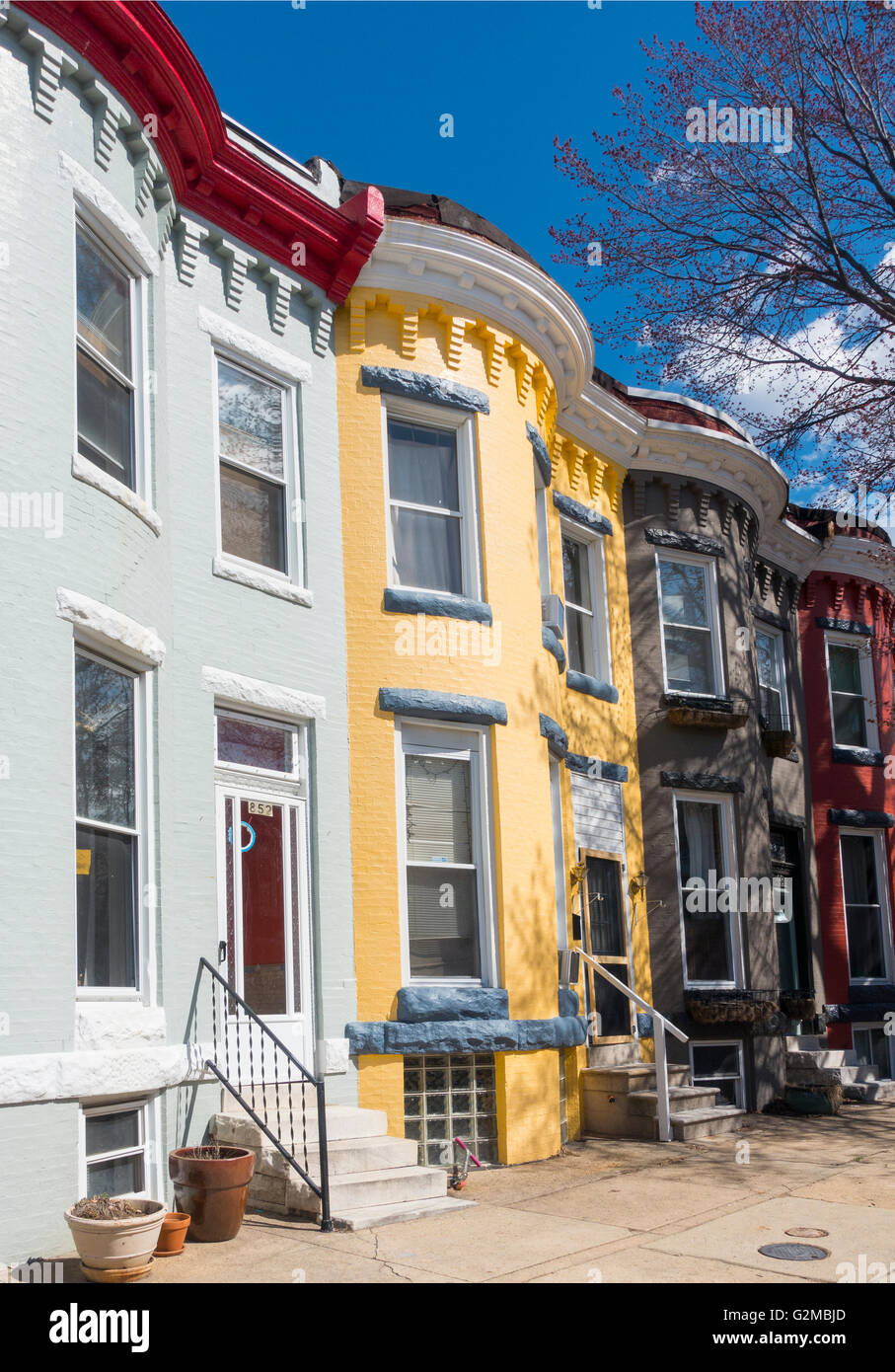Baltimore Brick Row Houses High Resolution Stock Photography and Images ...