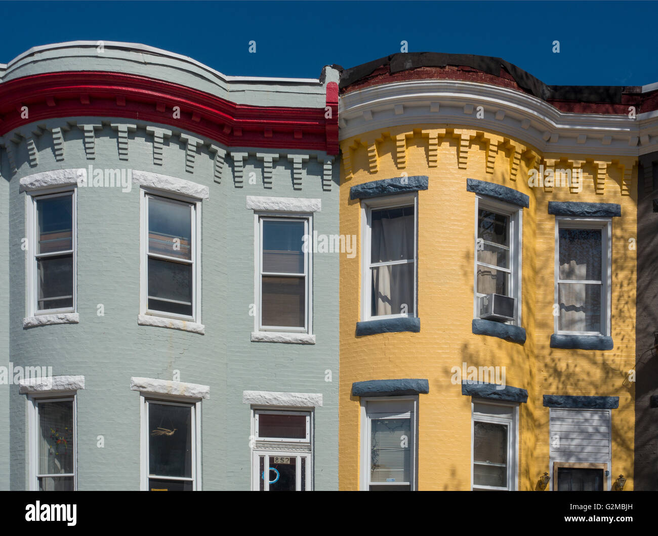 row houses historic district Baltimore Maryland Stock Photo - Alamy