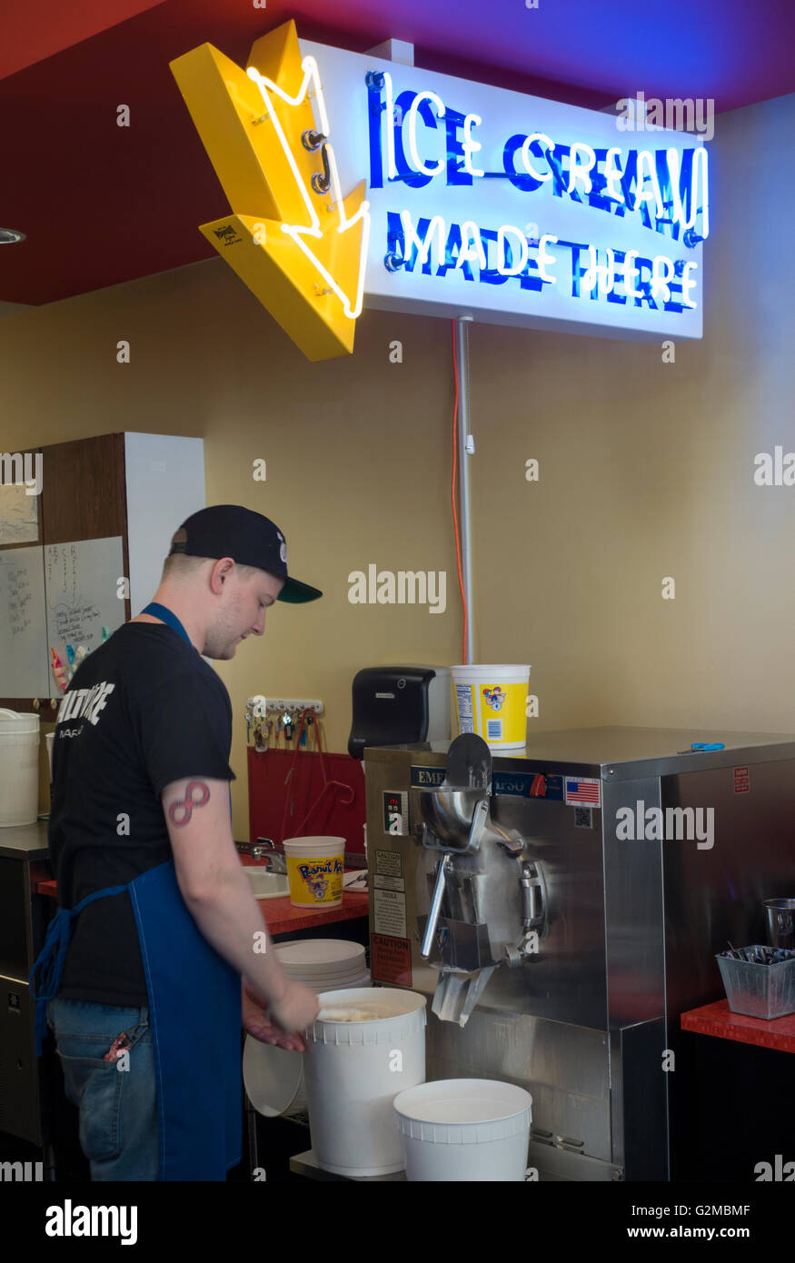 Charmery ice cream shop in Baltimore Maryland Stock Photo - Alamy