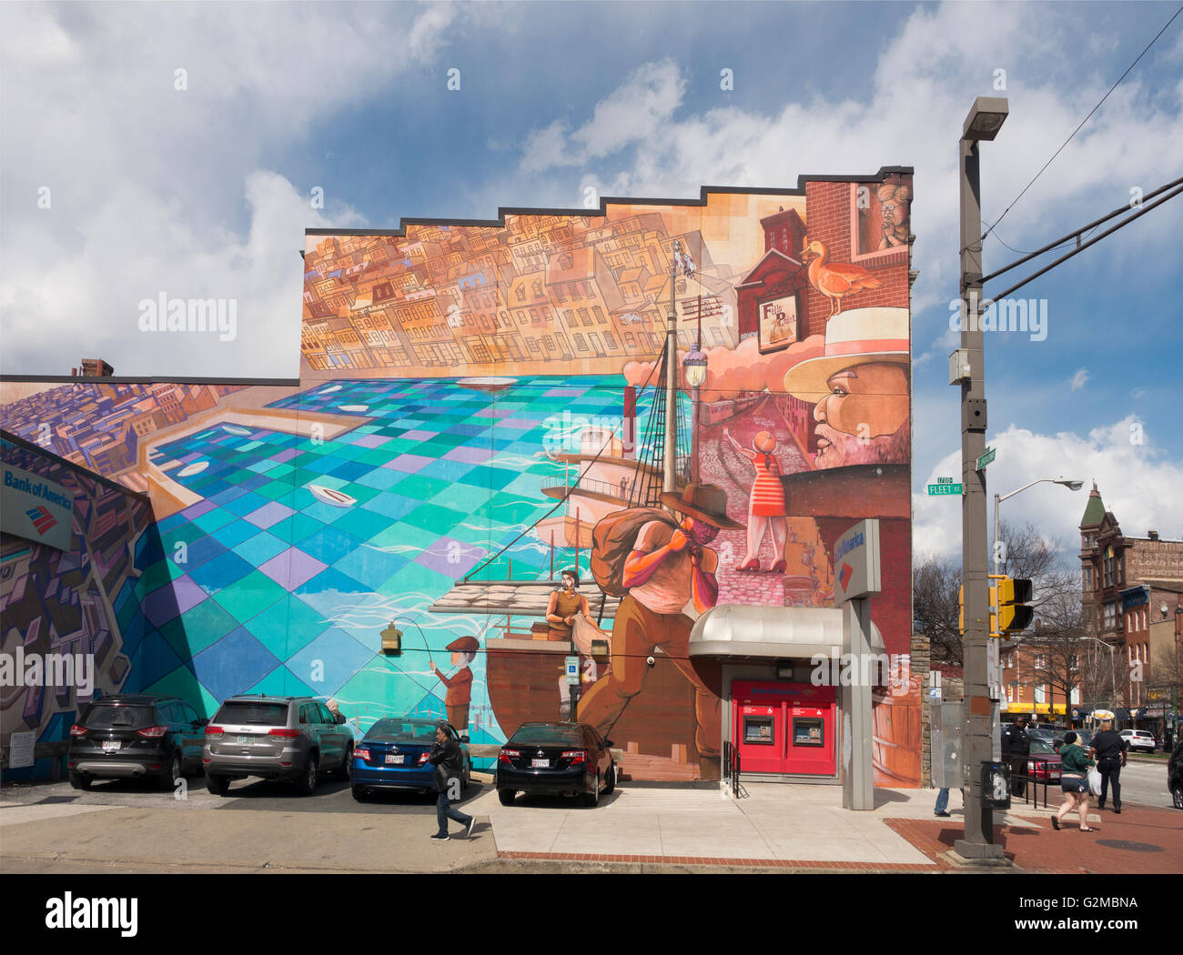 Fell's point historic district Baltimore Maryland Stock Photo - Alamy