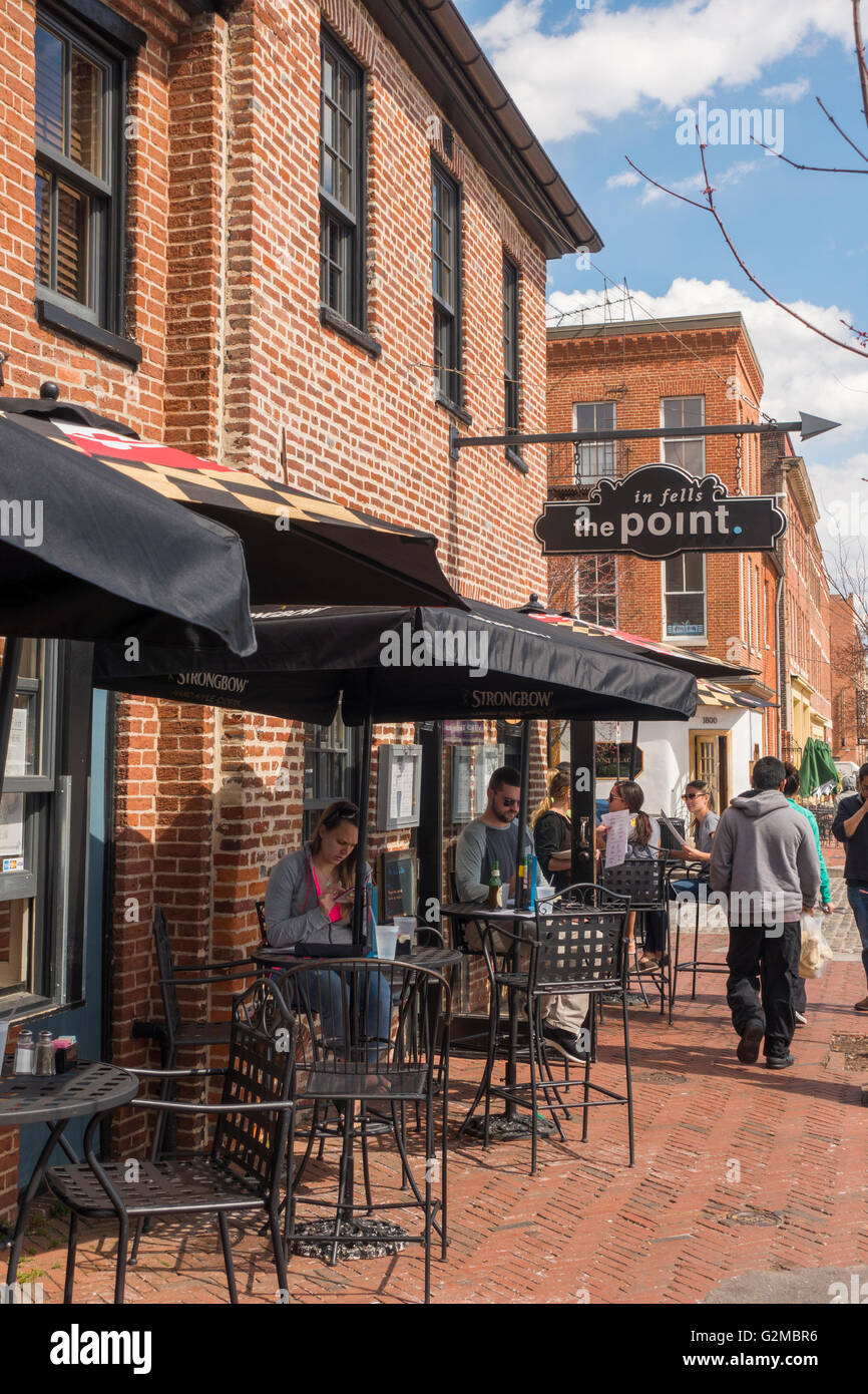 Fell's point historic district Baltimore Maryland Stock Photo - Alamy