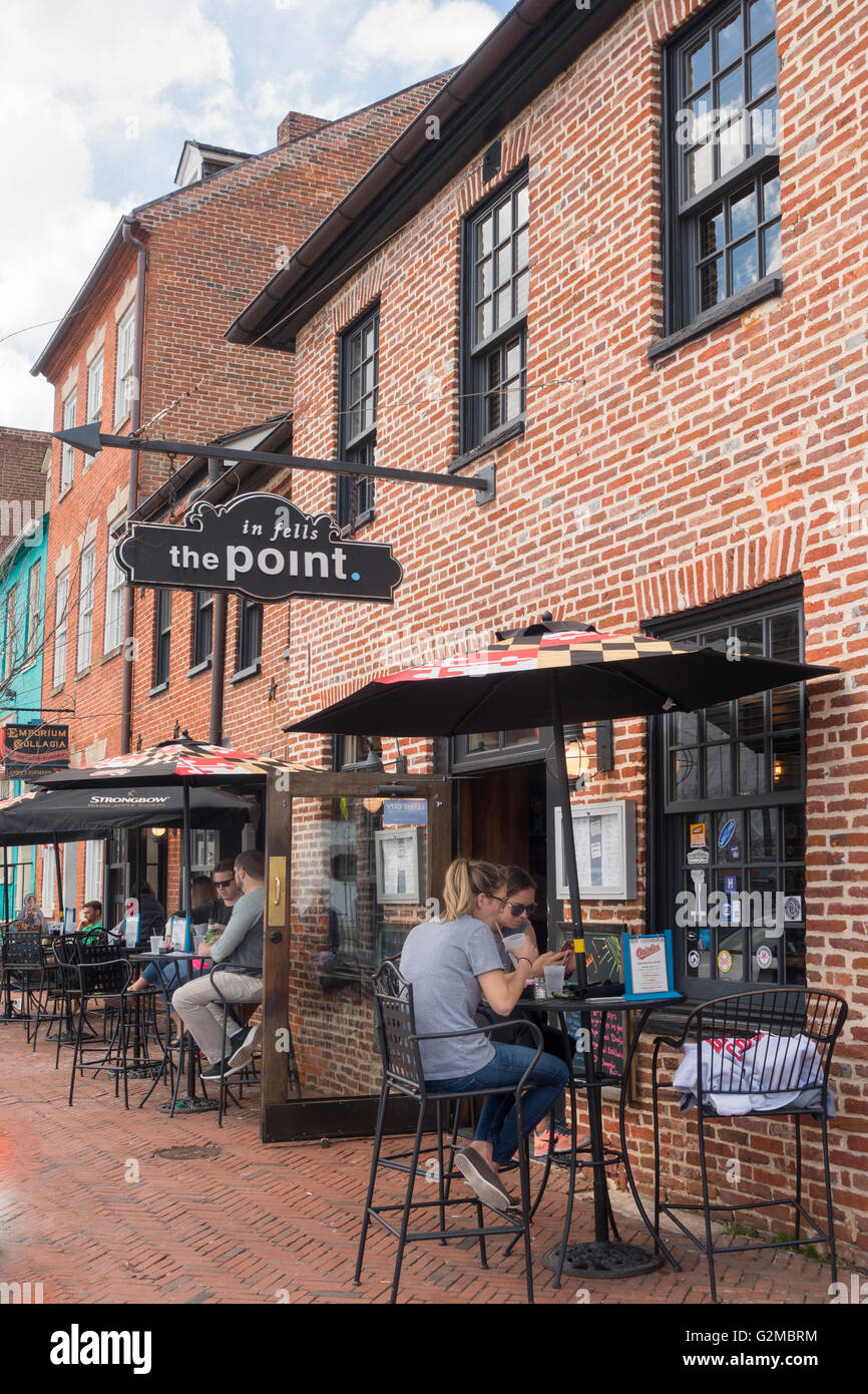 Fell's point historic district Baltimore Maryland Stock Photo - Alamy