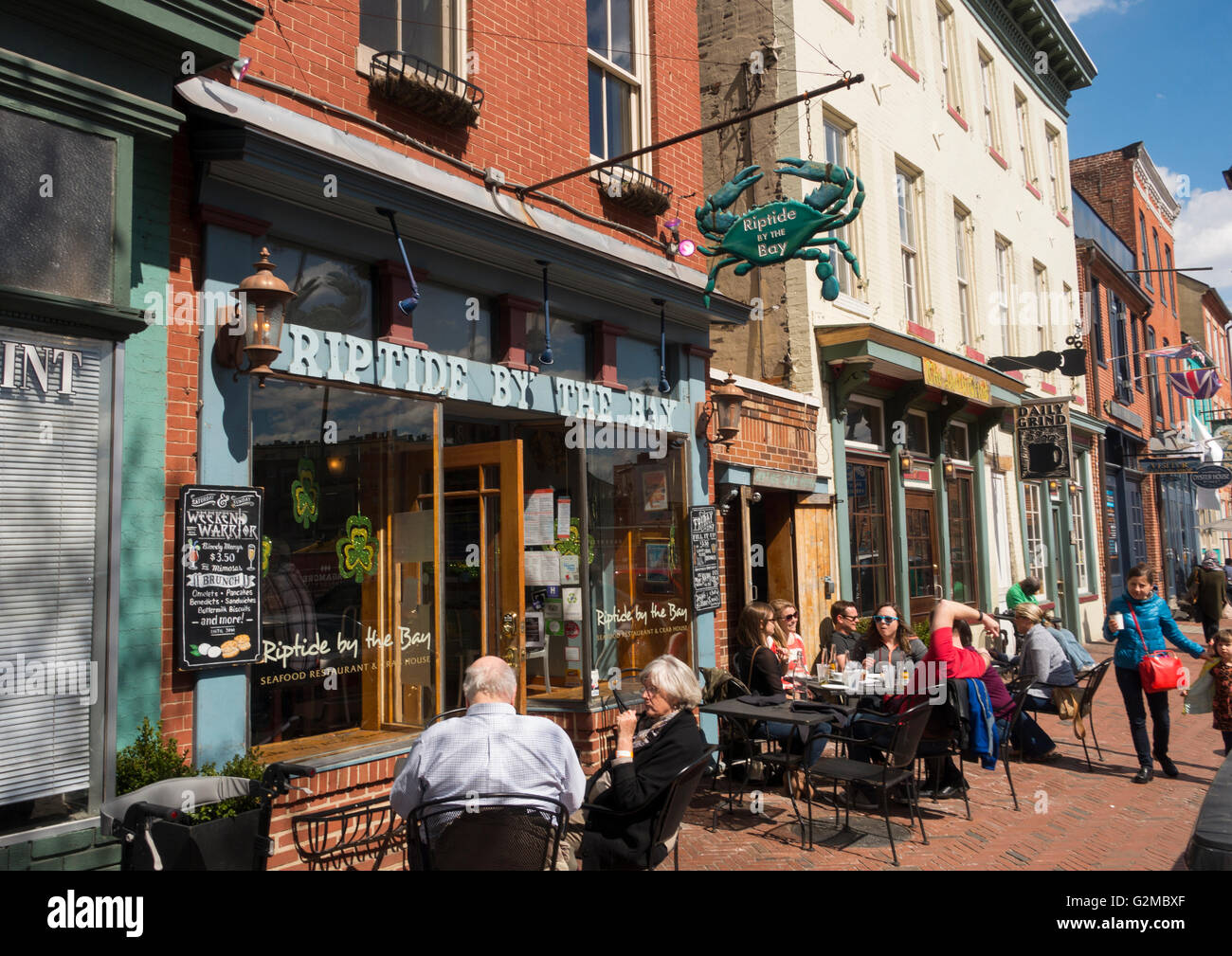 waterfront historic district Baltimore Maryland MD Stock Photo - Alamy