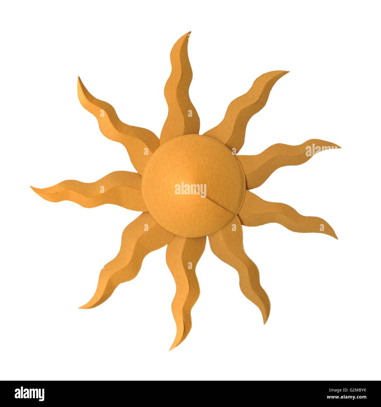 Paper sun craft Cut Out Stock Images & Pictures - Alamy