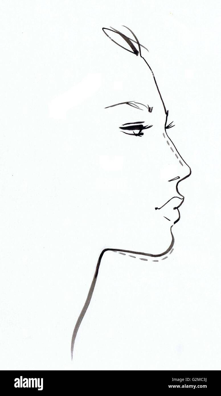 Portraits profile Cut Out Stock Images & Pictures - Alamy