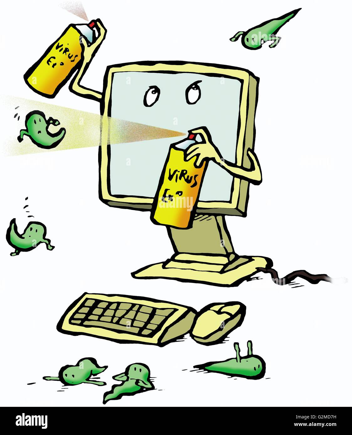 Spraying technology Cut Out Stock Images & Pictures - Alamy