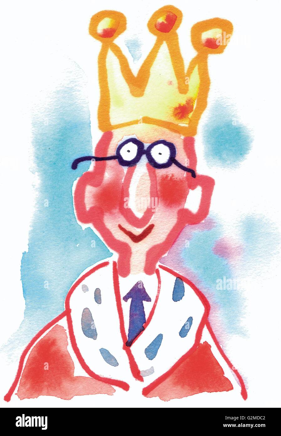 Man holding crown hi-res stock photography and images - Alamy