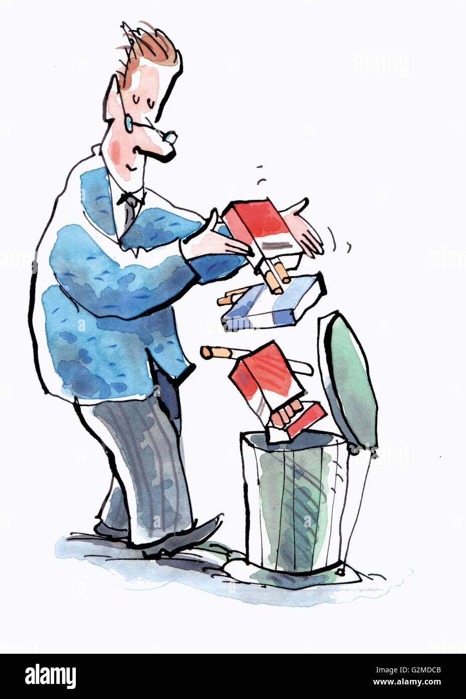 Throwing away cigarette hi-res stock photography and images - Alamy