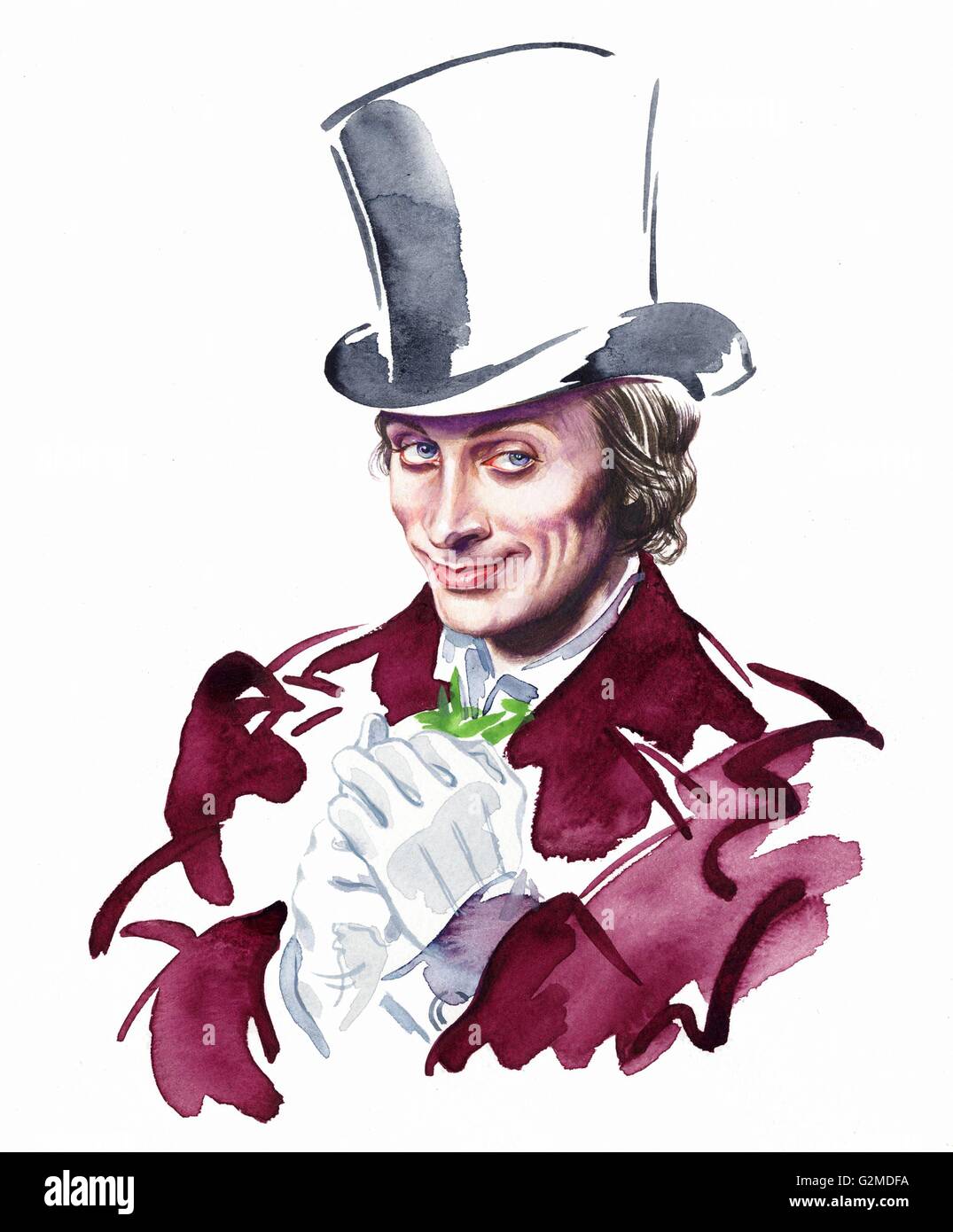 Fancy Dressed Man Drawing