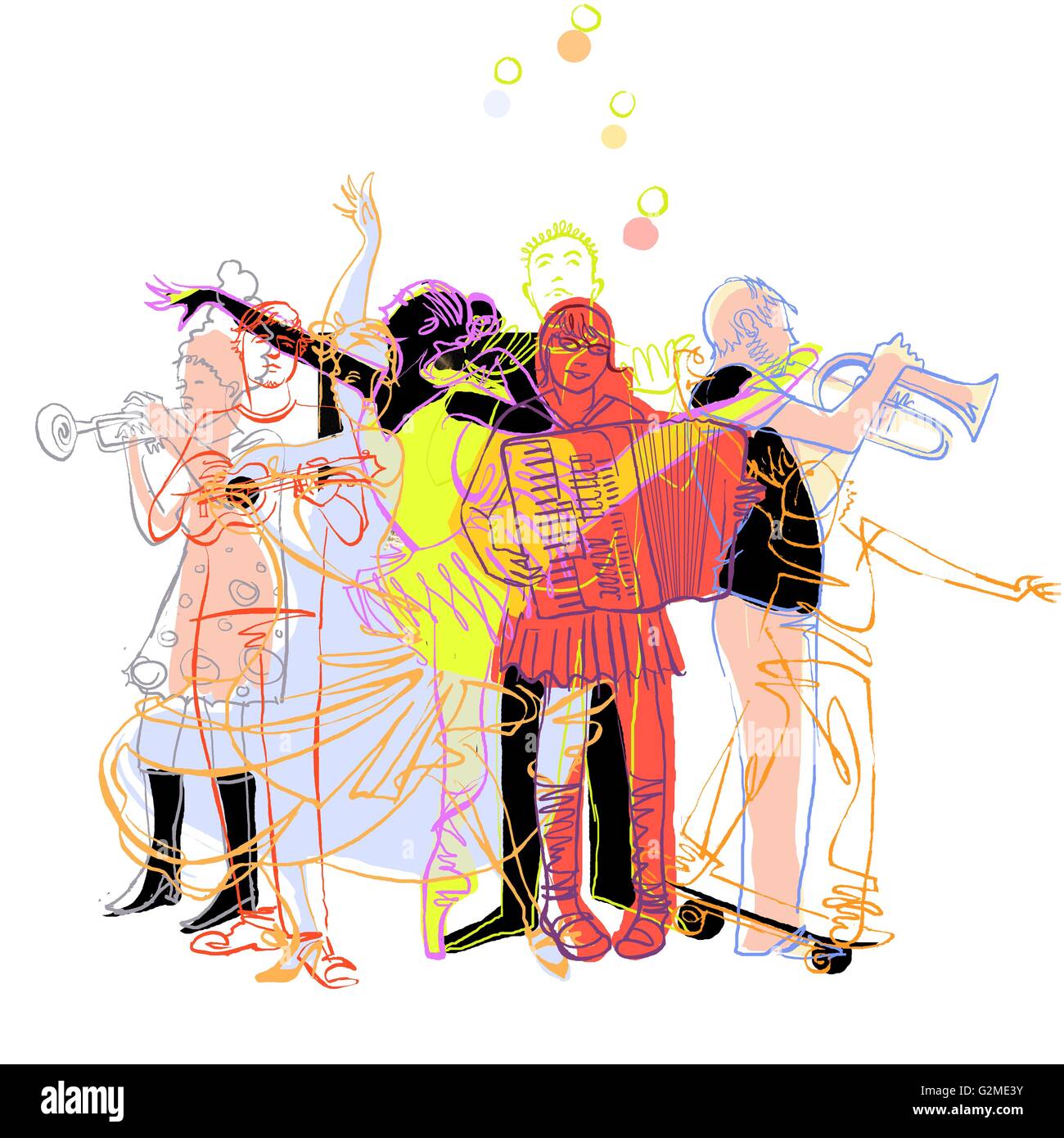 Group of ladies standing hi-res stock photography and images - Alamy