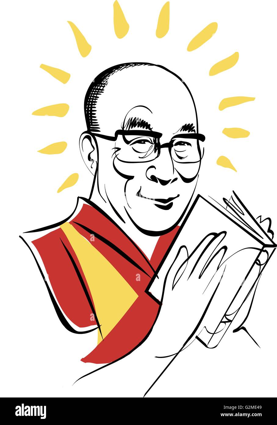 Monk and book hi-res stock photography and images - Alamy