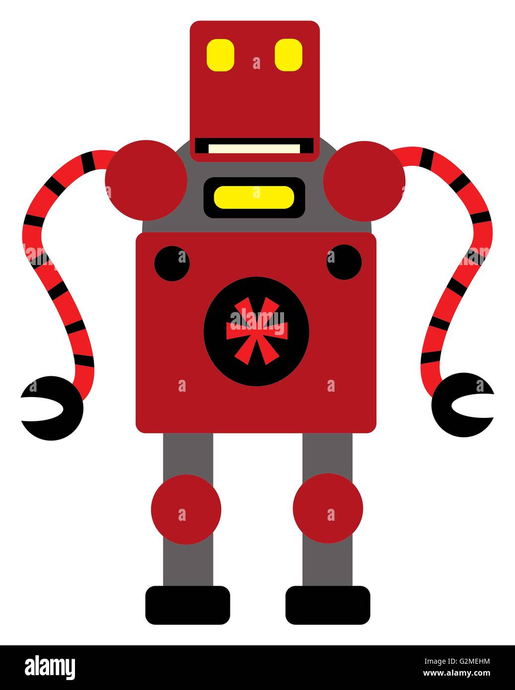 Robot on white Stock Photo - Alamy