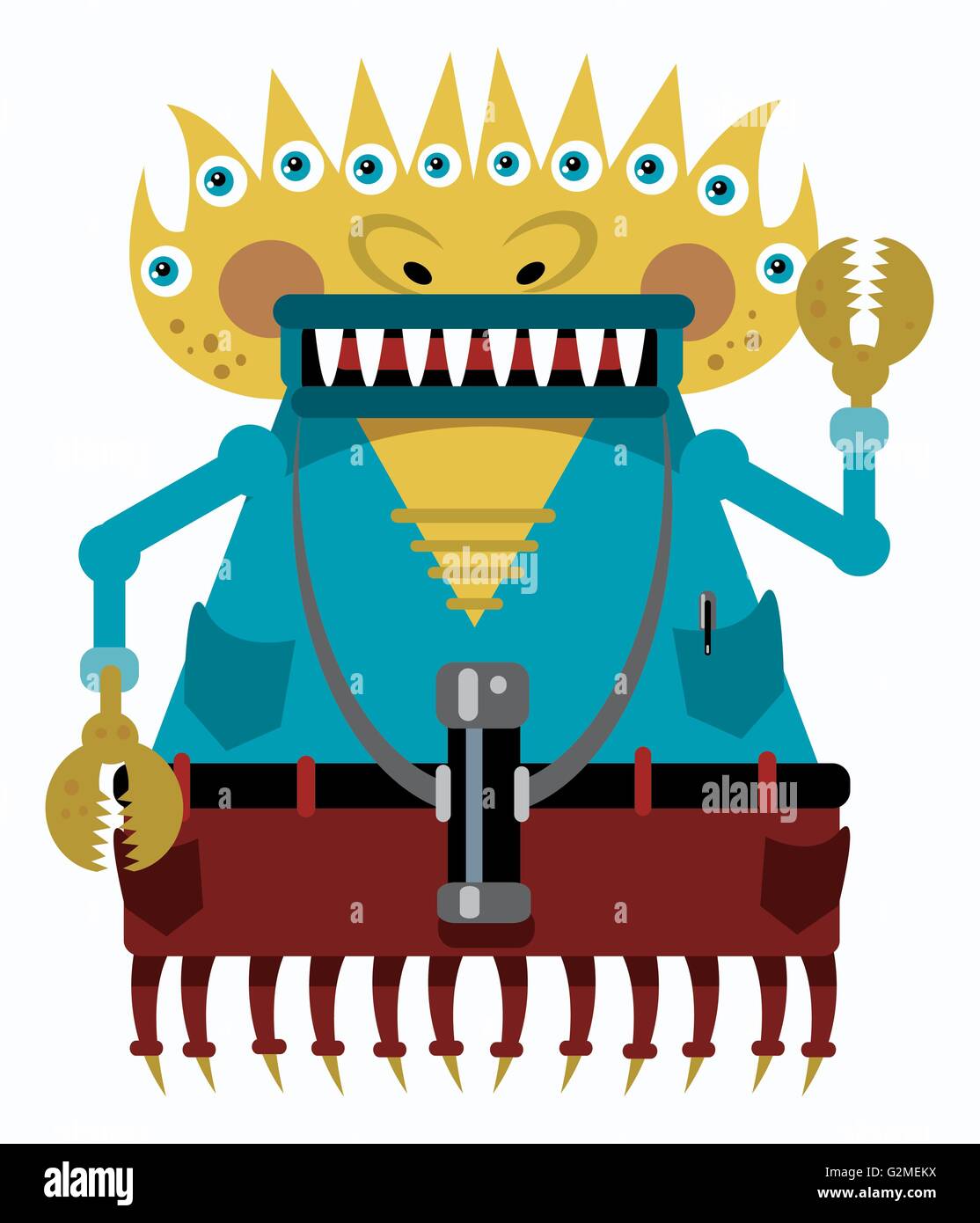 Monster on illustrator hi-res stock photography and images - Alamy