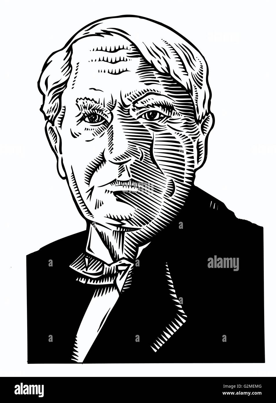 Man portraits white Cut Out Stock Images & Pictures - Alamy