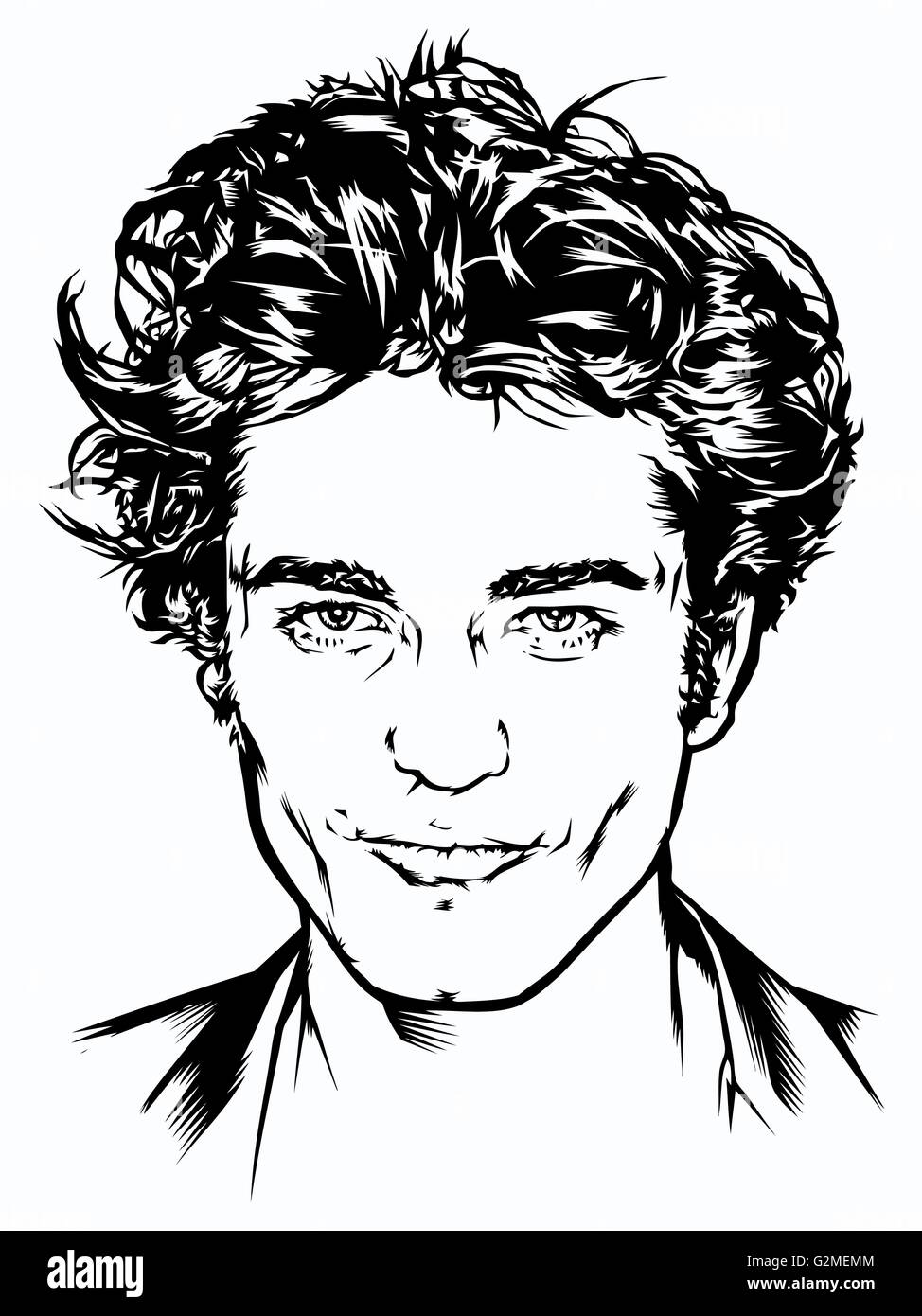 Black and white portraits man Cut Out Stock Images & Pictures - Alamy