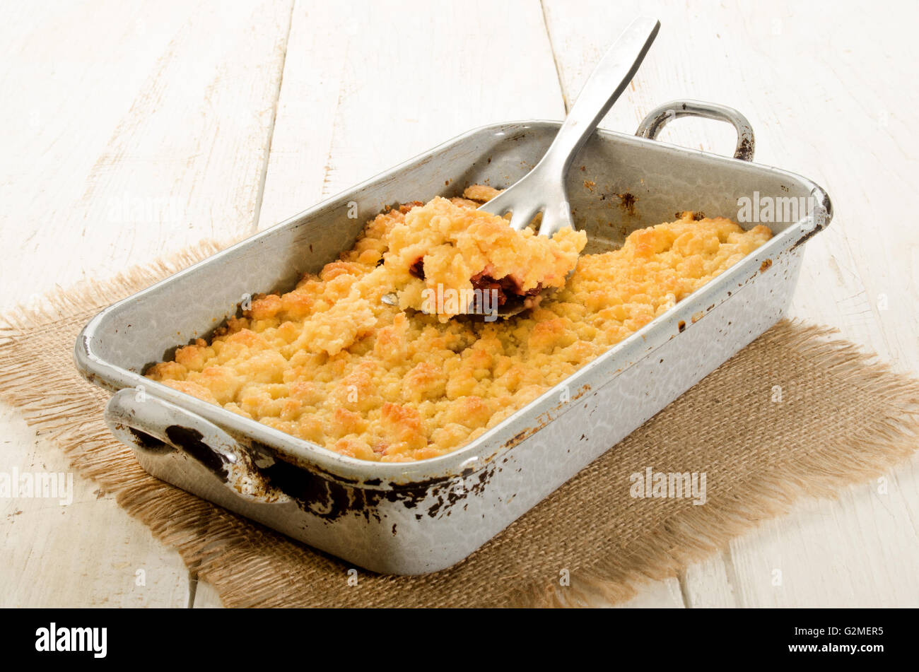 Cherry cake in a tin hi-res stock photography and images - Alamy