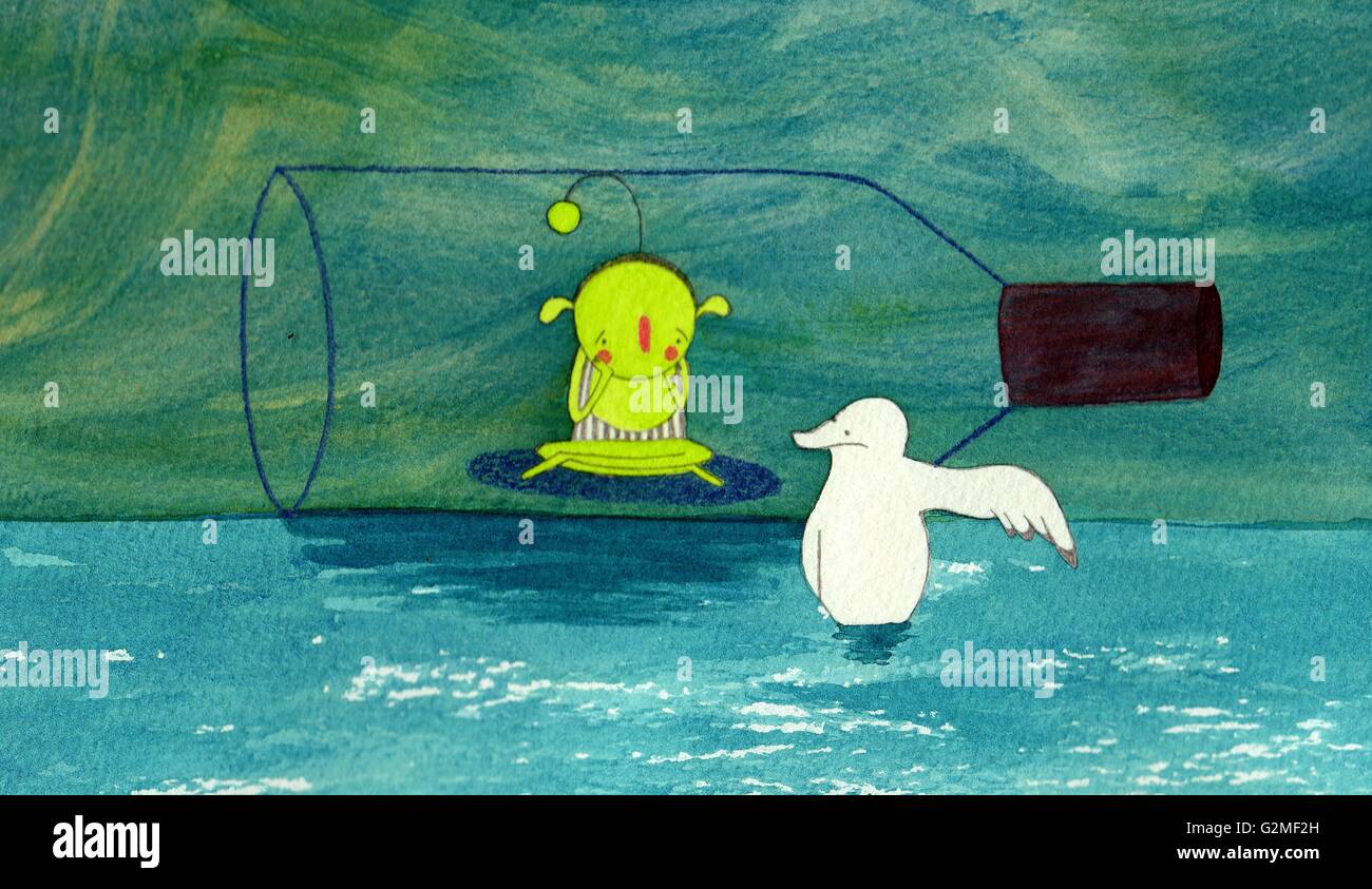 Alien in a bottle hi-res stock photography and images - Alamy