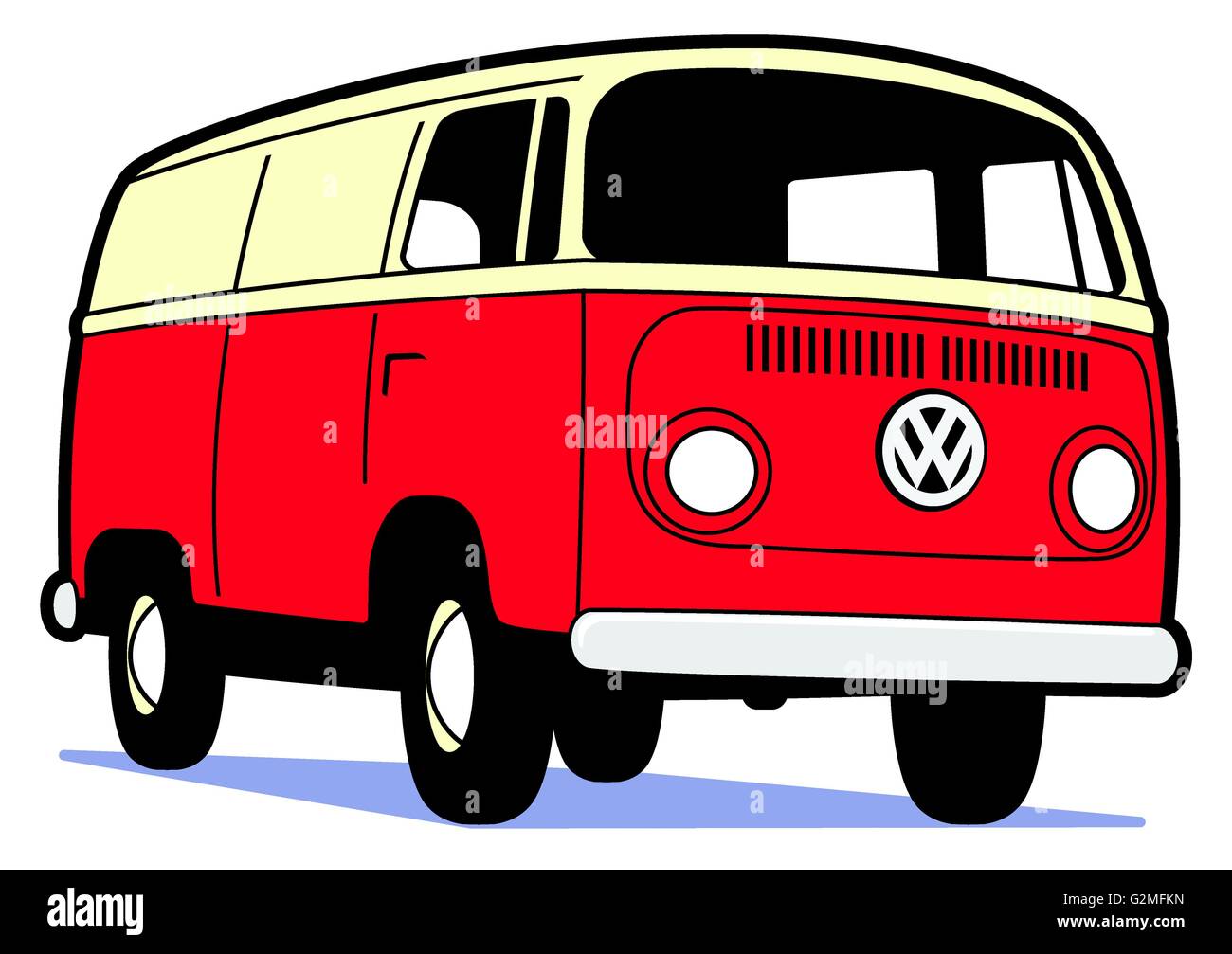 Van red transport hi-res stock photography and images - Alamy