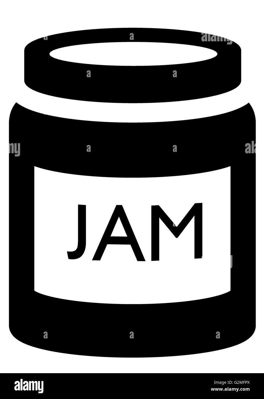 Jar of jam Stock Photo - Alamy