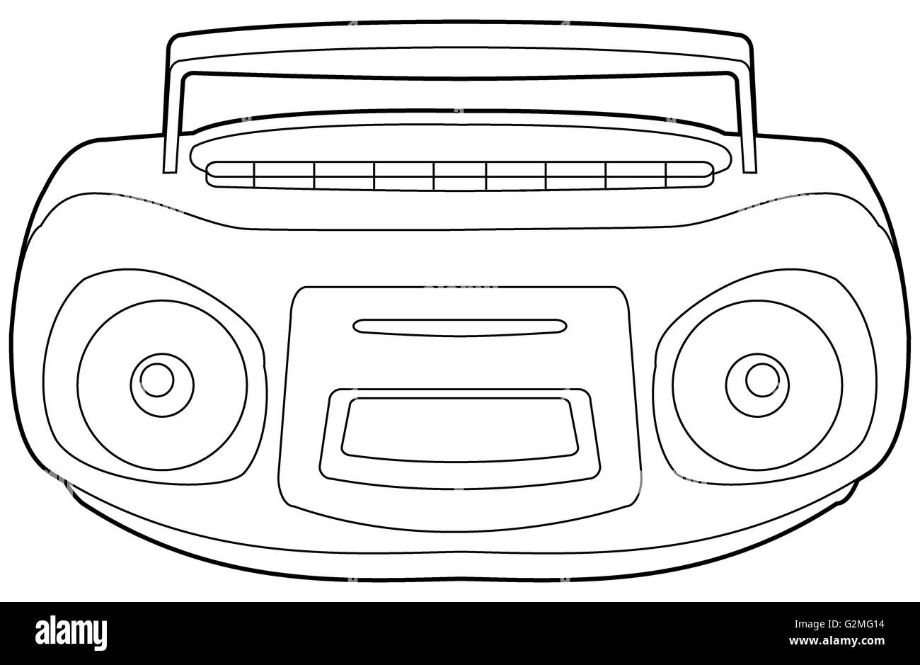 Boom box Black and White Stock Photos & Images - Alamy