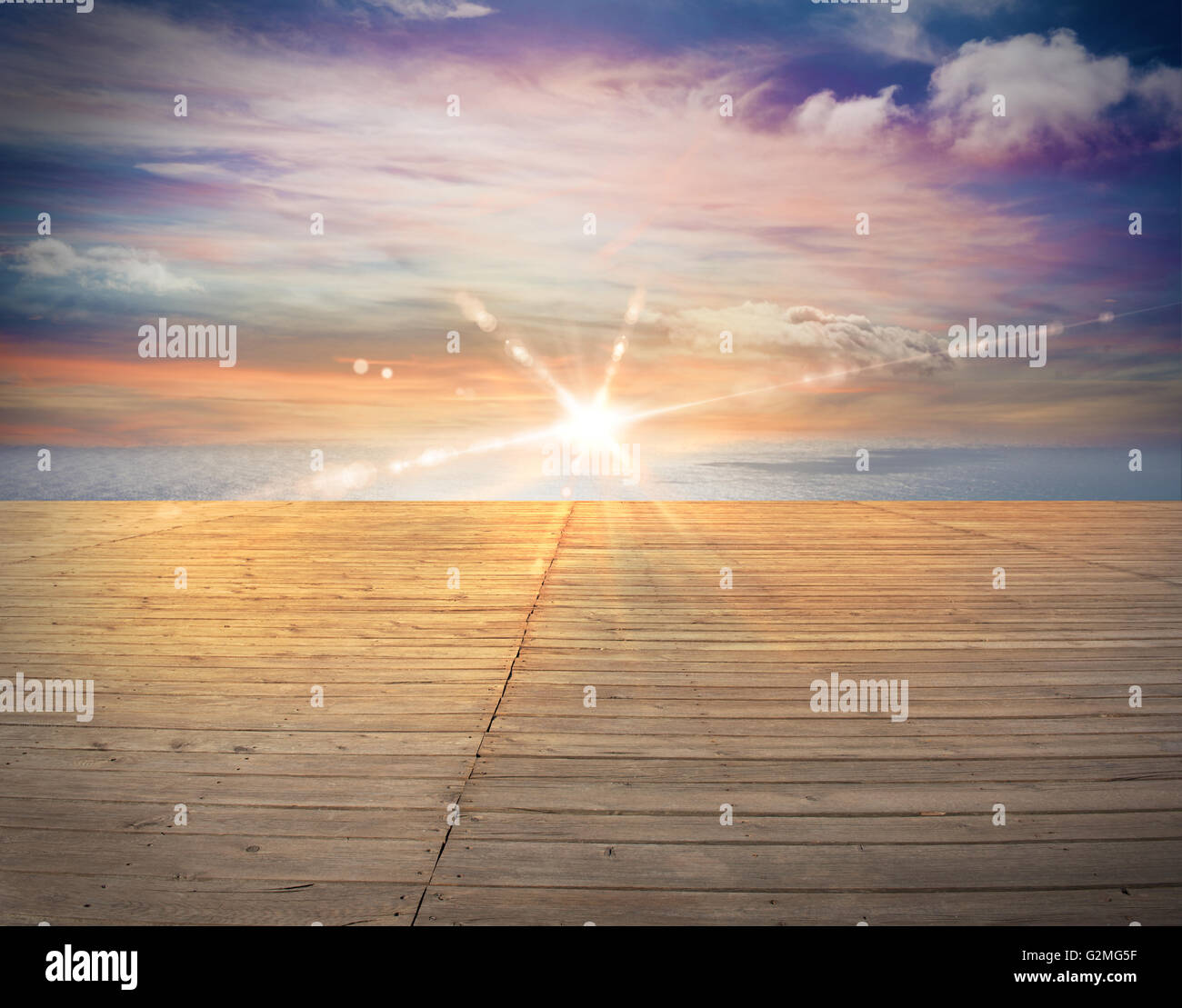 Sunset at sea view hi-res stock photography and images - Alamy