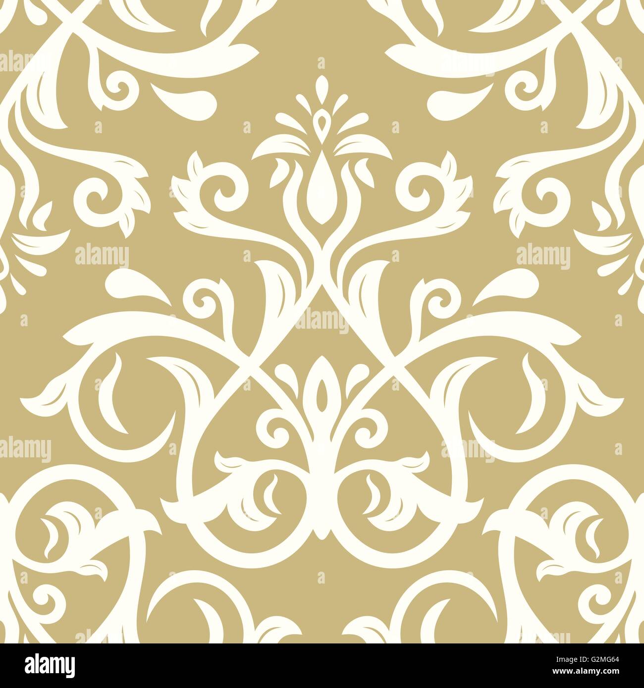 Seamless Vector Wallpaper in the Style of Baroque Stock Vector Image & Art - Alamy