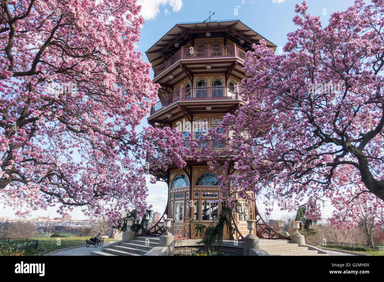 Pagoda observatory in Patterson park Baltimore Stock Photo - Alamy