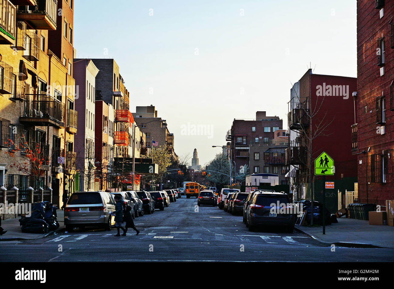 A side street in Williamsburg Brooklyn Stock Photo - Alamy