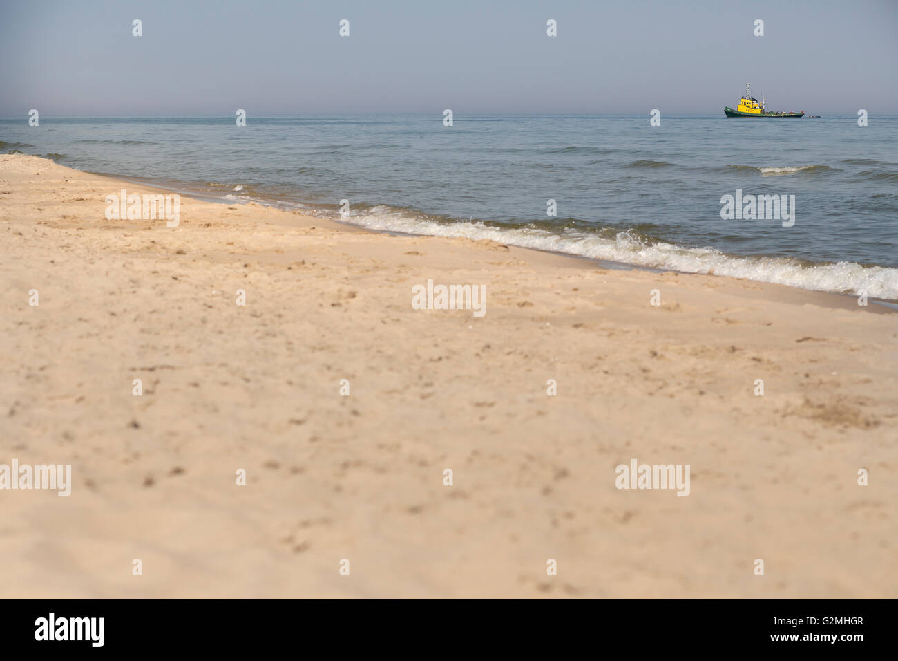 Sea and beach landscape, natural and realistic photography Stock Photo ...