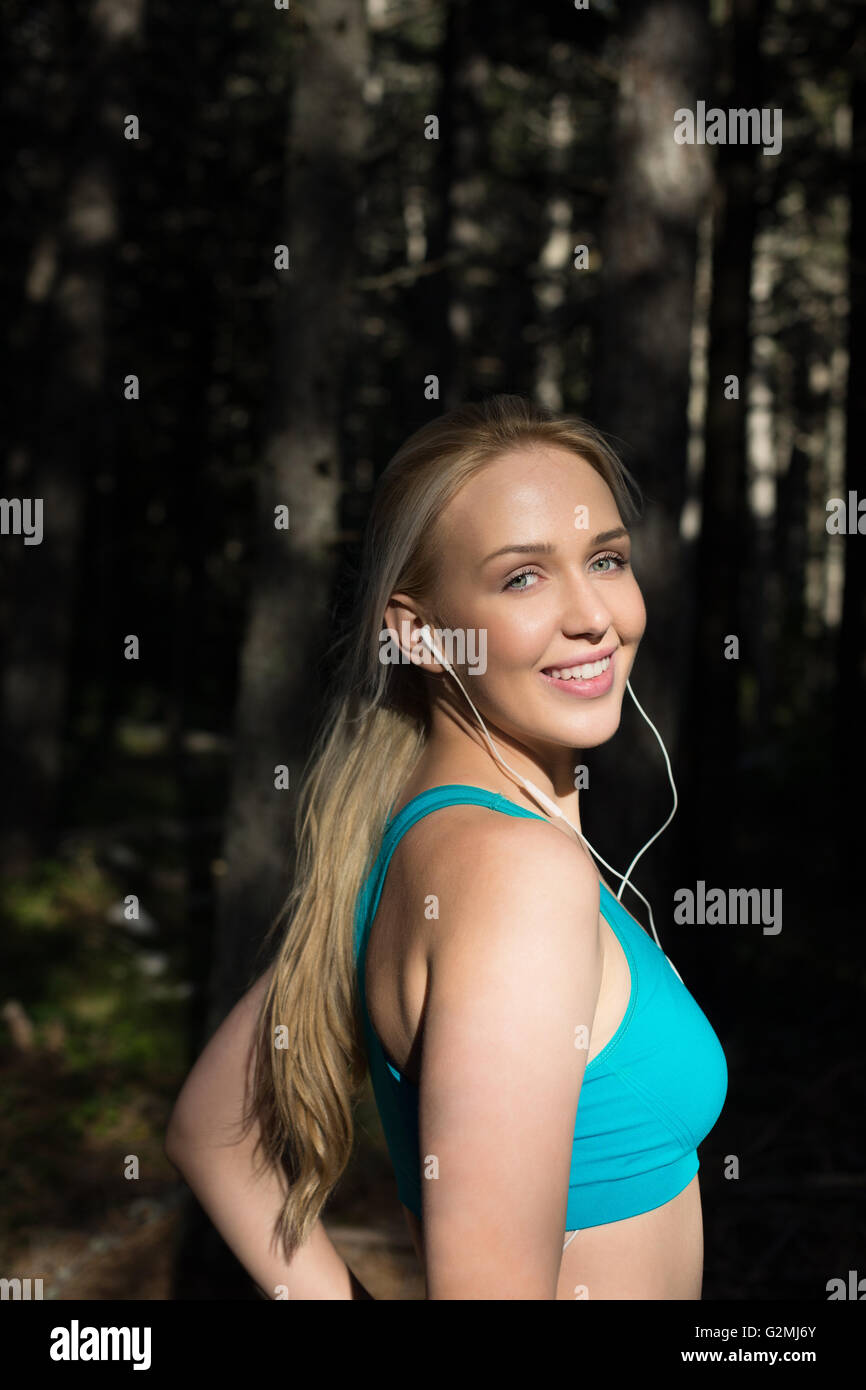 Running woman. Female Runner Jogging during Outdoor Workout in a Park ...