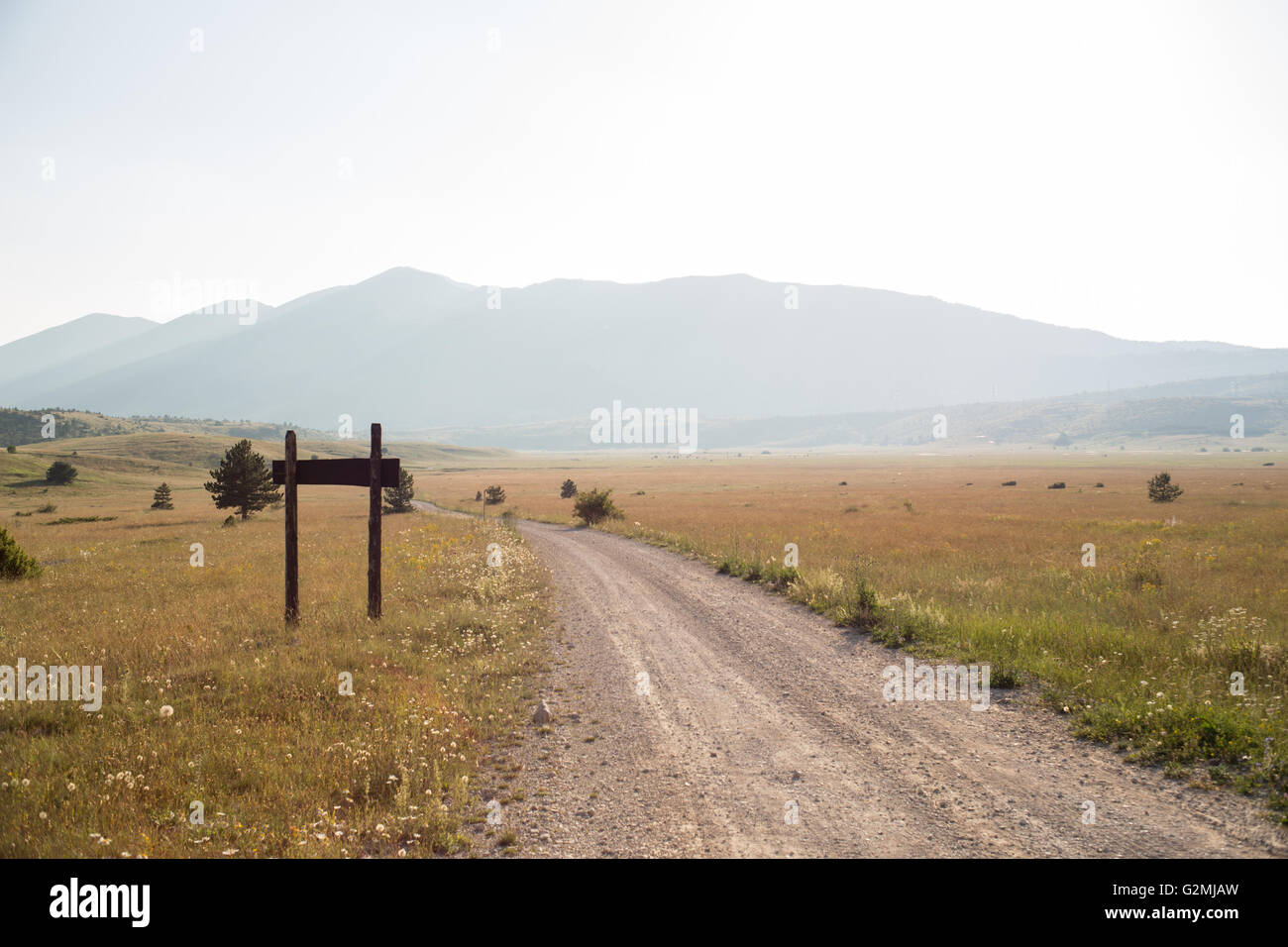 vintage photo of country road Stock Photo - Alamy