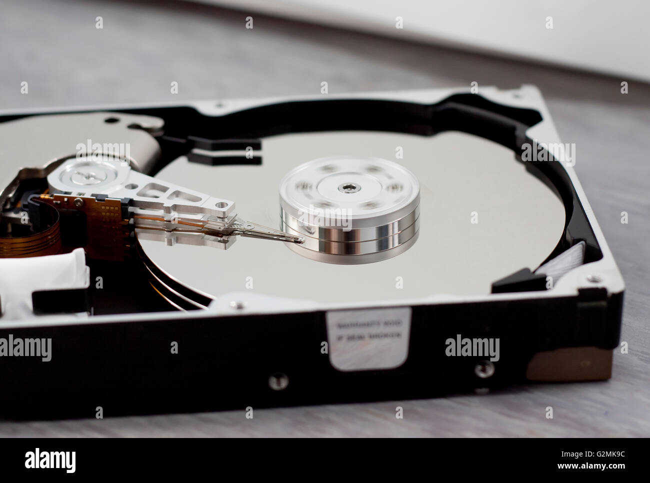 spinning hard drive disk amd head Stock Photo - Alamy