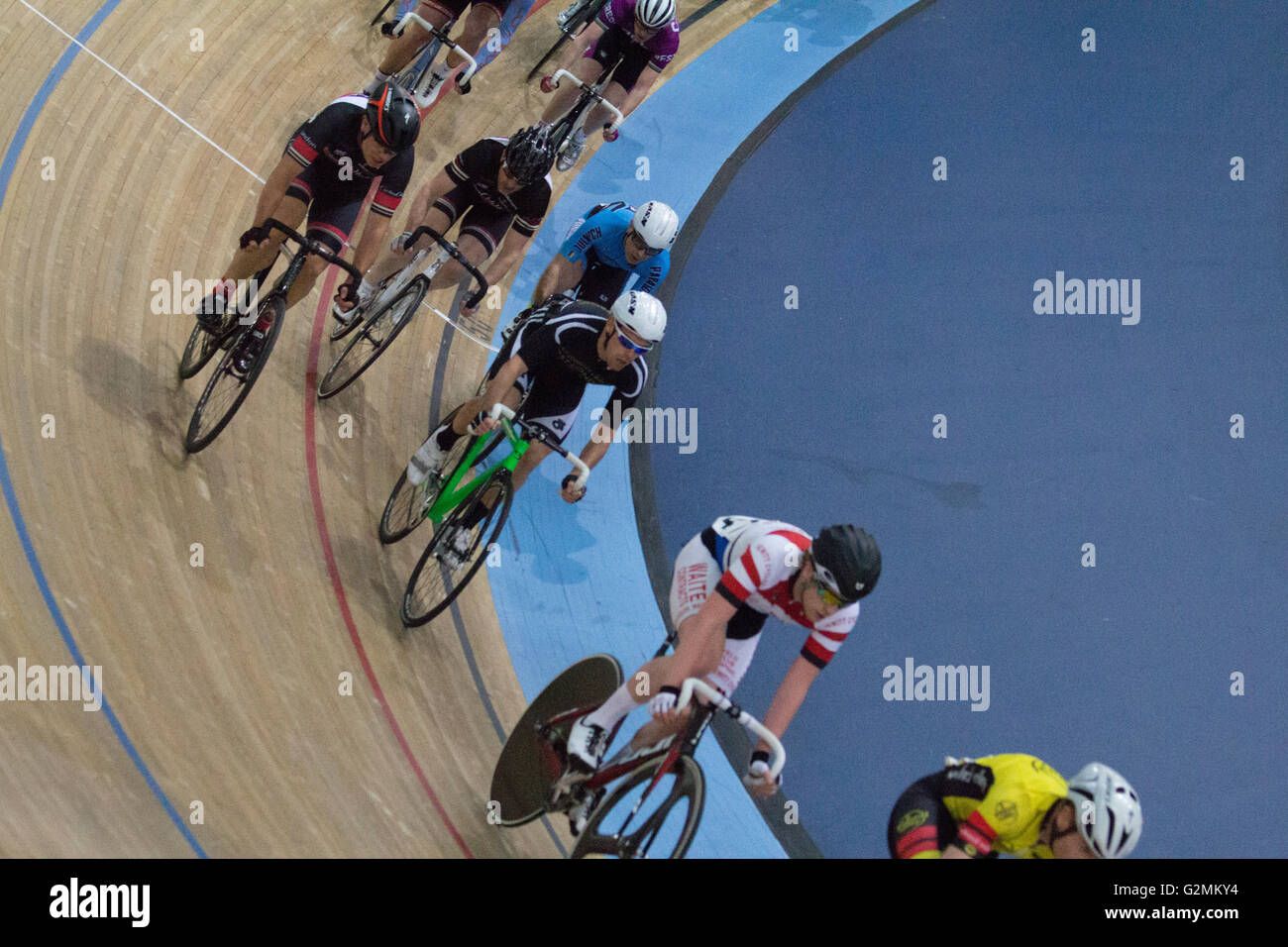 Interior of Lea Valley Lee Valley Olympic Velodrome, Stratford, London ...