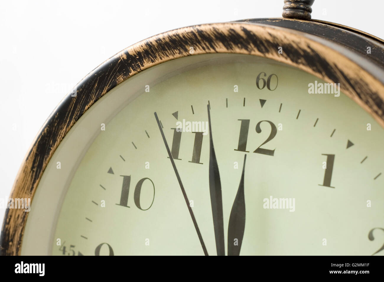 Clock face showing midnight midday hi-res stock photography and images ...