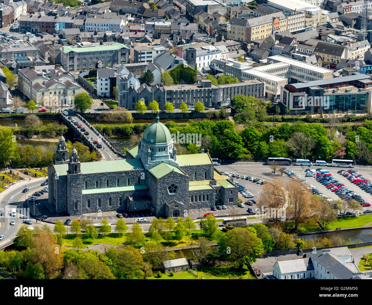 Aerial view, Galway Cathedral, Galway cathedral, Galway, Galway, COUNTY ...