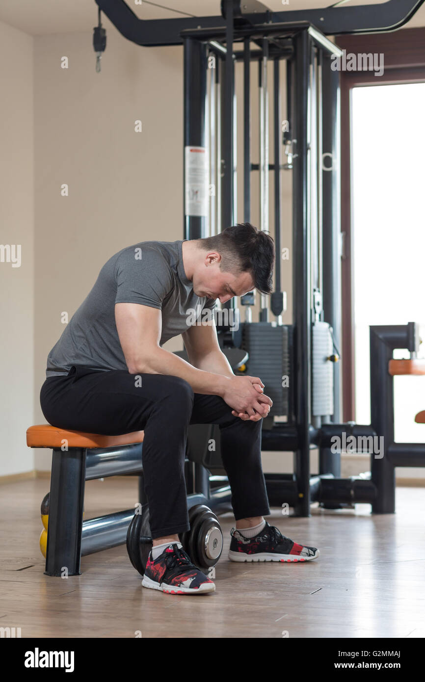 Portrait Of A Physically Fit Young Man Stock Photo - Alamy