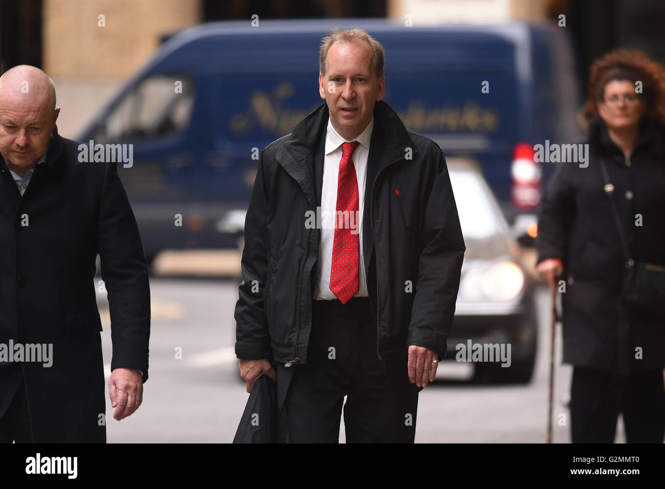 Patrick Rock arrives at Southwark Crown Court in London, where the ...