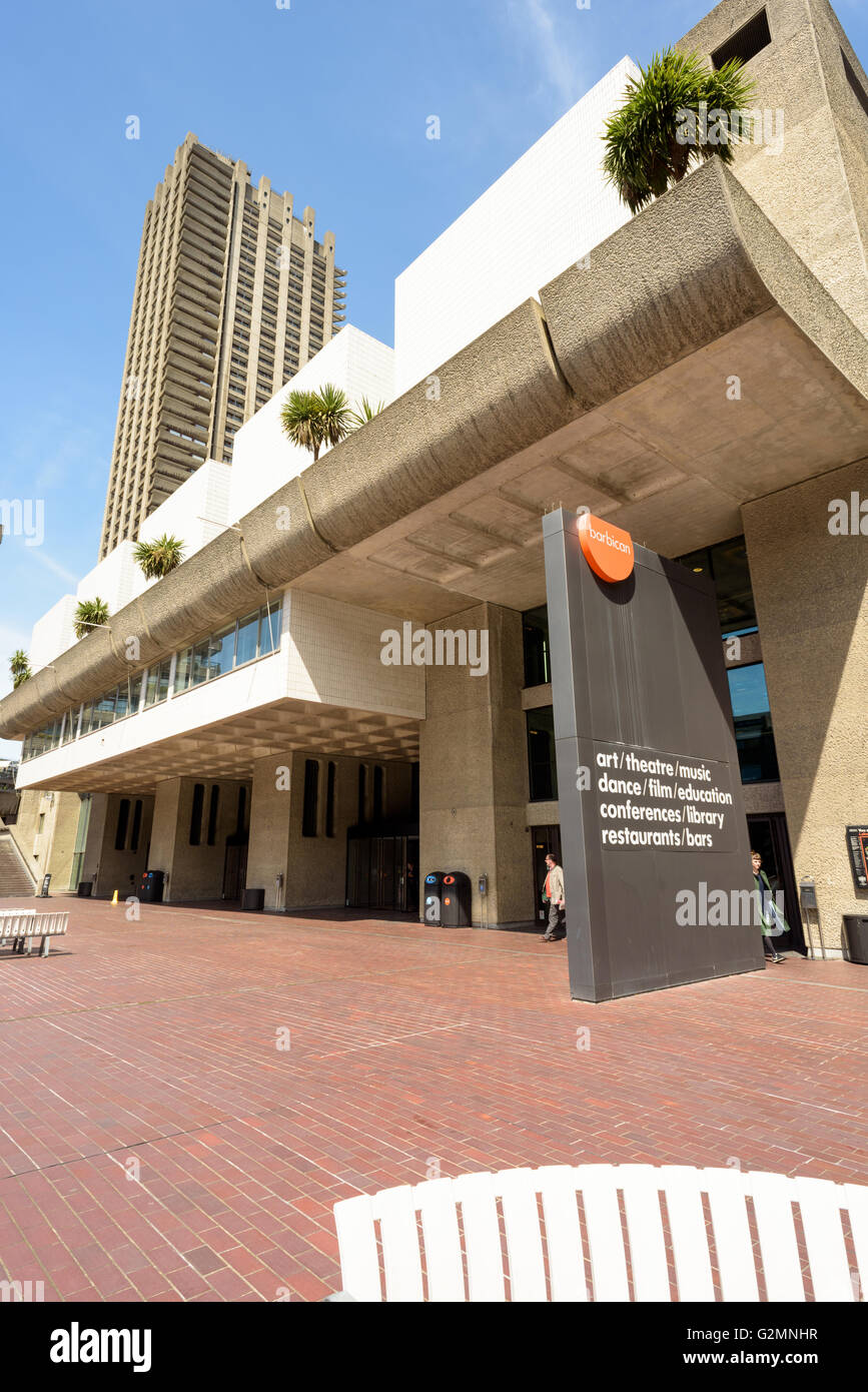 Barbican centre entrance hi-res stock photography and images - Alamy