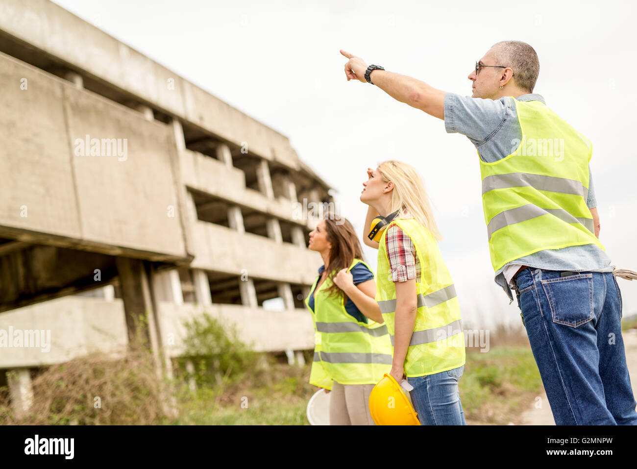 Reconstruction After Disaster Stock Photo - Alamy