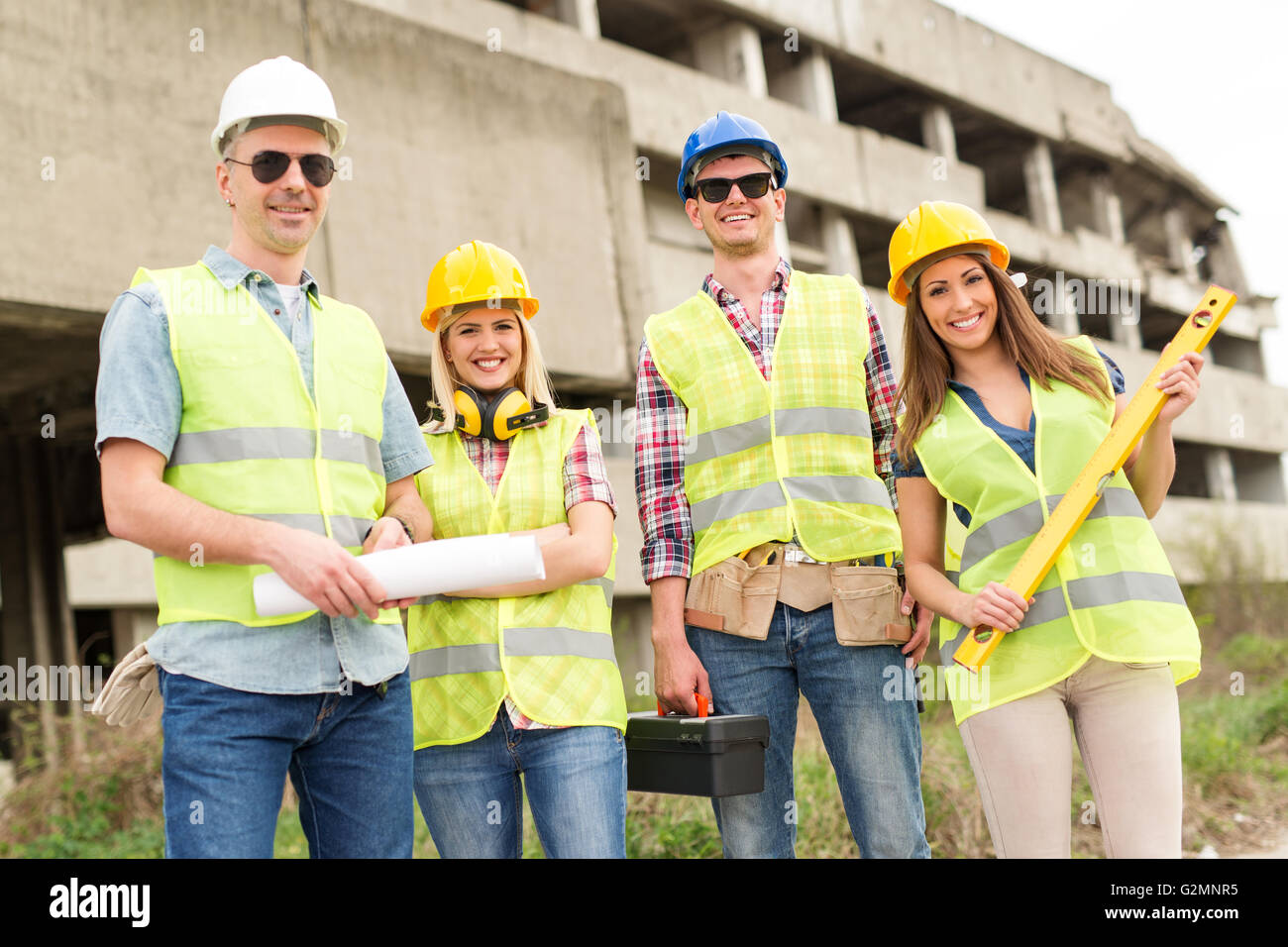 Successful Architects Team Stock Photo - Alamy