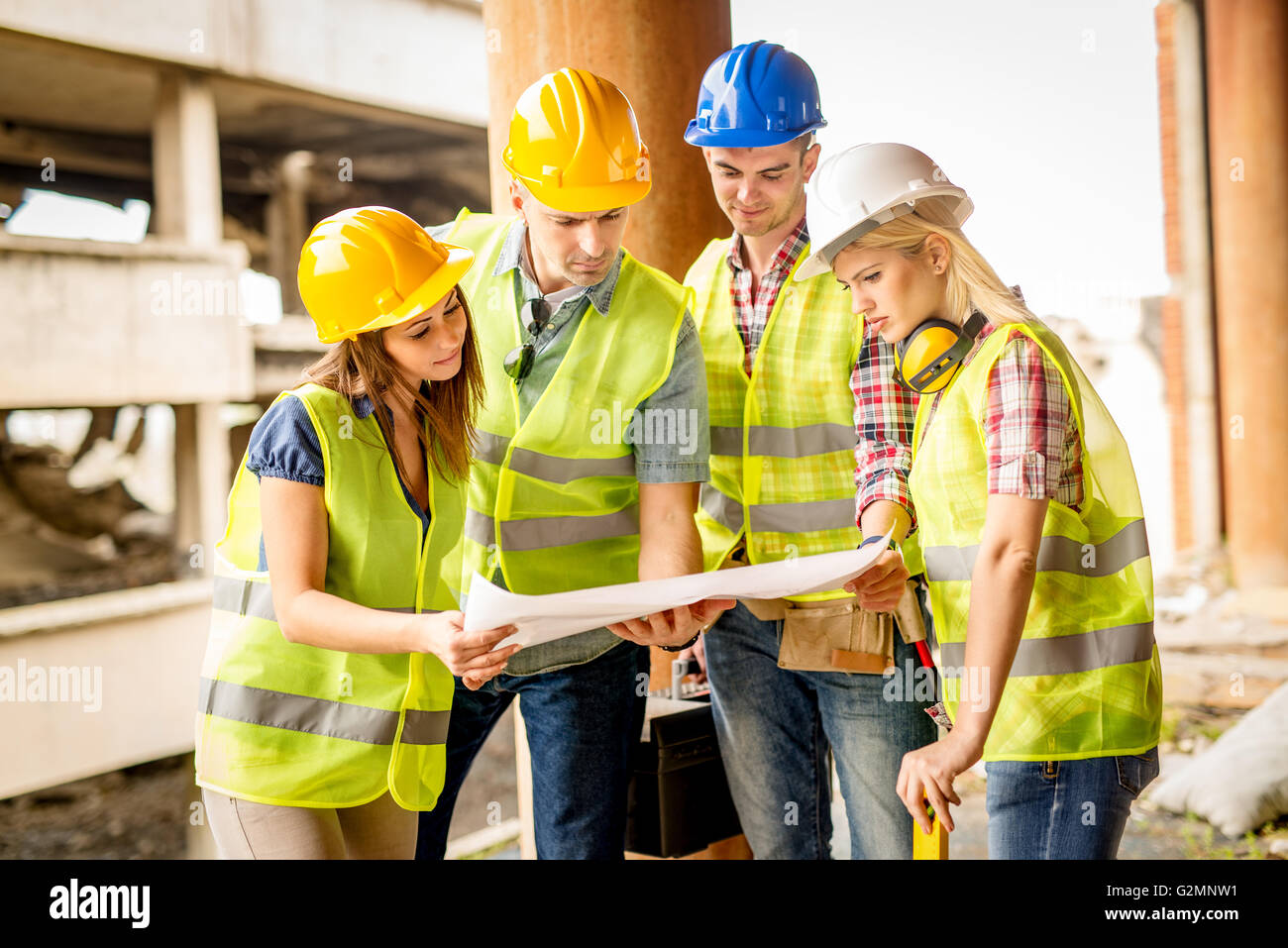 Reconstruction After Disaster Stock Photo - Alamy
