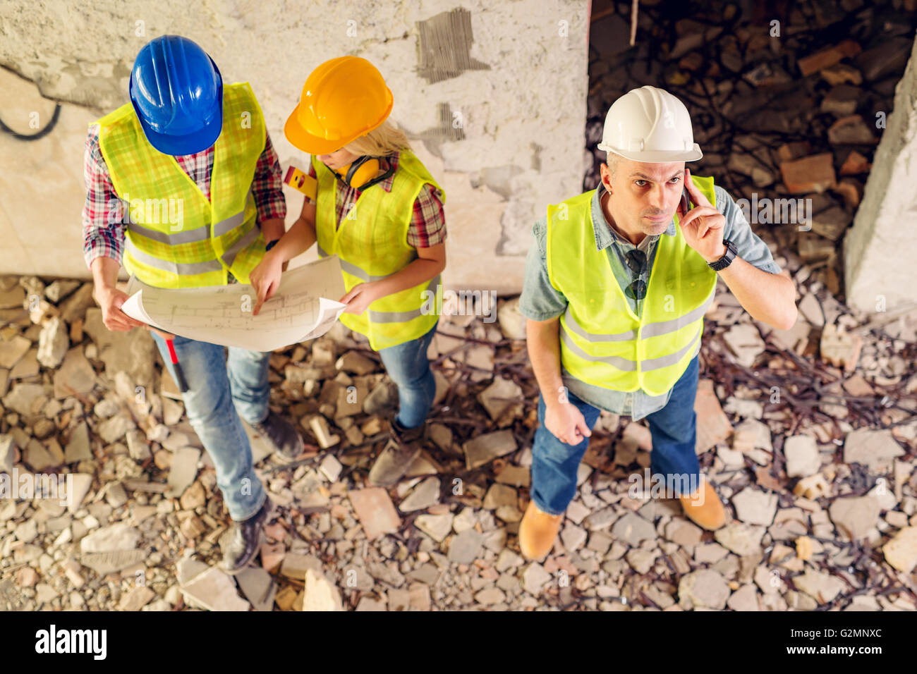 Reconstruction After Disaster Stock Photo - Alamy