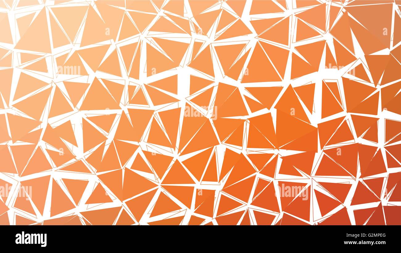 Abstract red orange vector gradient lowploly of many triangles ...
