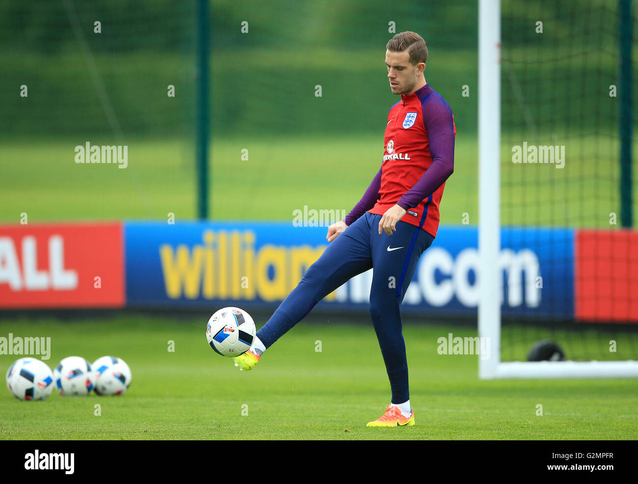 England s Jordan Henderson During A Training Session At London Colney England s Jordan Henderson During A Training Session At London Colney