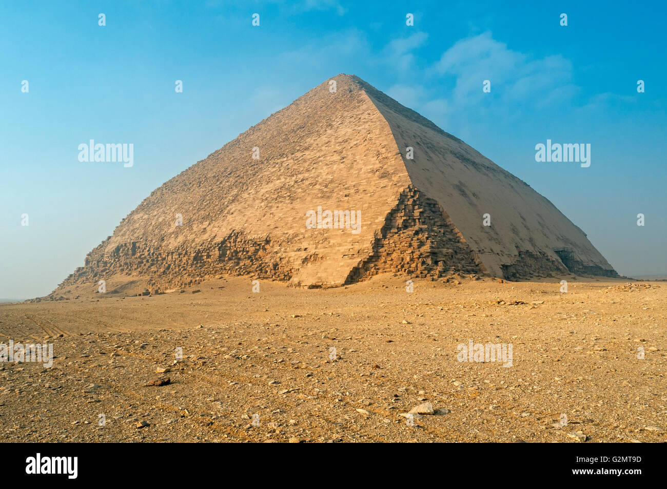Sneferu's Bent Pyramid, 2600 BC, Dahshur Necropolis, Dahshur, Egypt ...