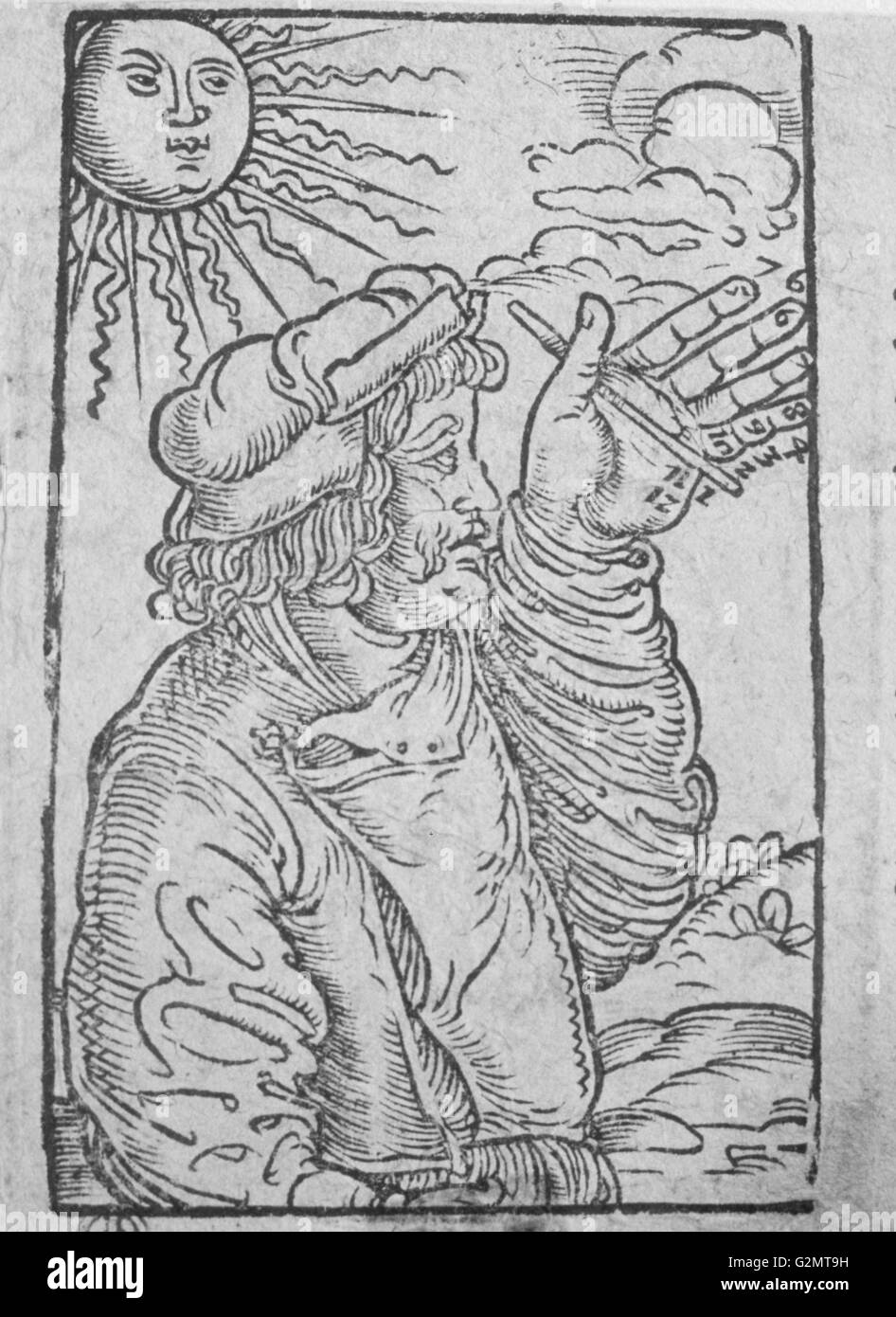 medieval clock illustration Stock Photo - Alamy