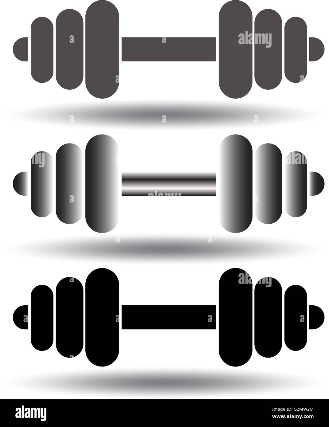 Barbell icon set Stock Vector Image & Art - Alamy